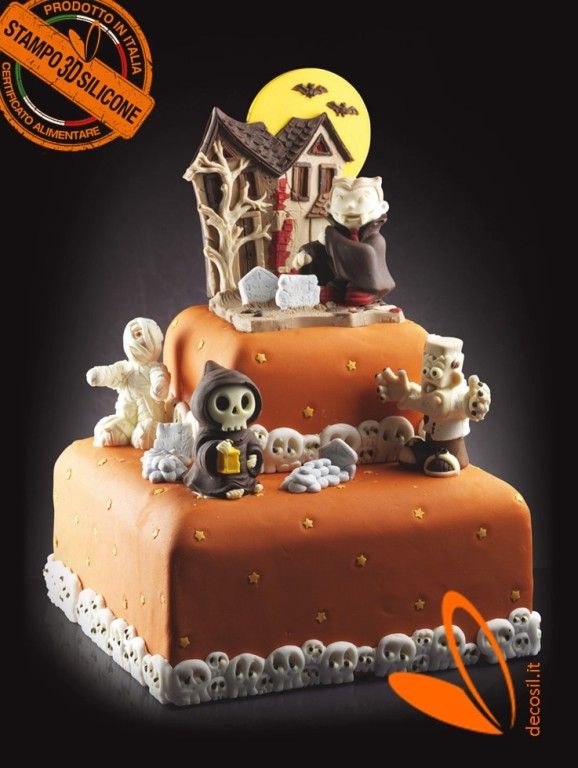 Haunted House Chocolate Mould - 3D Haunted House Chocolate Mold ...