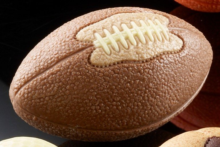 how to create a chocolate Rugby Ball