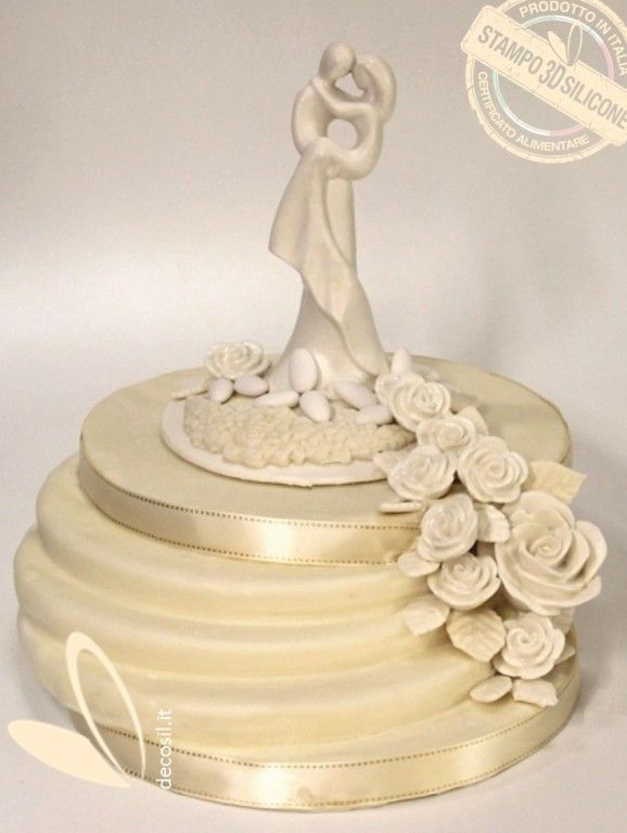 Groom Holding Bride cake topper, Stylized Married couple, Wedding cake ...