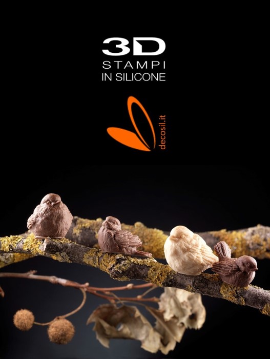 Small Winter Birds mould, silicone candy molds, Professional silicone ...