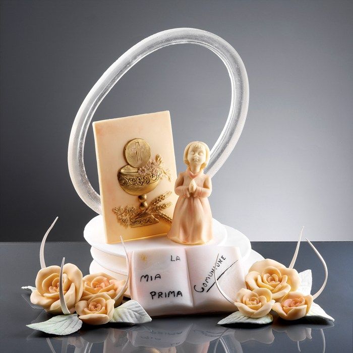 Parchment silicone mould of 3D First Communion Cup decorations, First ...